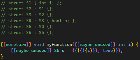 With bracket colorization, handle symmetric block of brackets in a ...