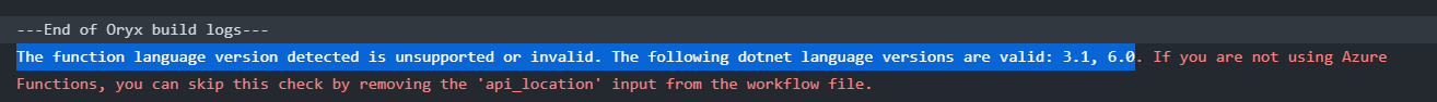 I Updated Net6 To Net7 In Azure Function Project I Got This Error In Github Pipeline · Issue 6915