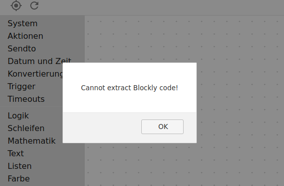 4.6.15: Cannot extract Blockly code! · Issue #580 · ioBroker/ioBroker.javascript · GitHub