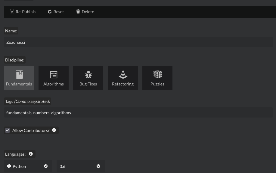 Zozonacci kata with "Allow Contributors" is not editable · Issue #2311 · codewars/codewars.com ...