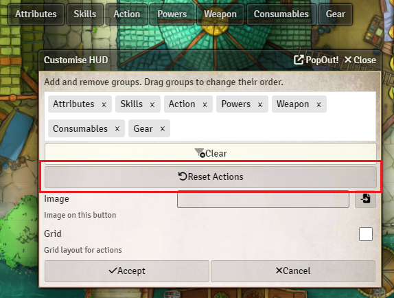 Reset Actions not working · Issue #8 · mrcomac/token-action-hud-swade · GitHub