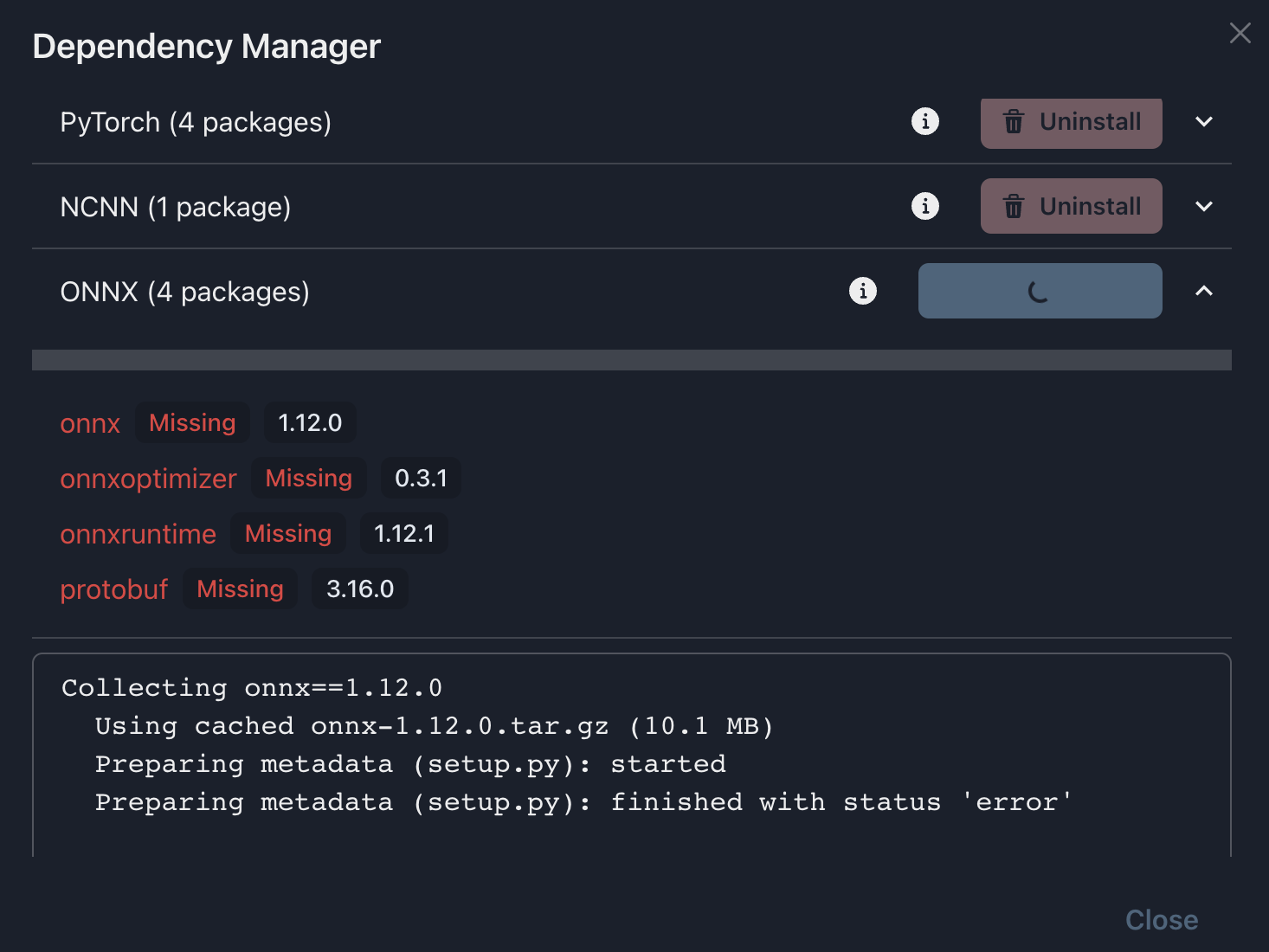 Onnx Fail · Issue 1434 · Chainner Orgchainner · Github