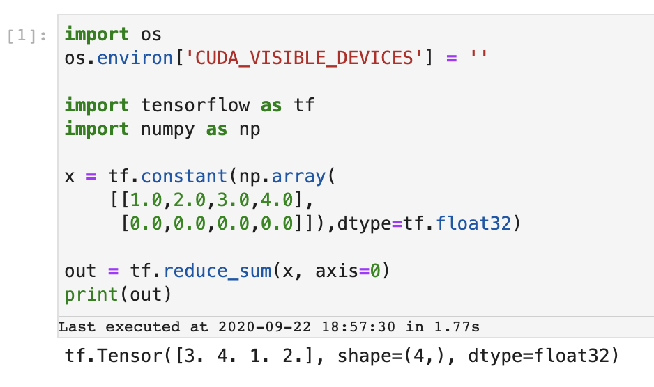 reduce_sum and reduce_prod Permuting order of columns on Power9 CPUs ...
