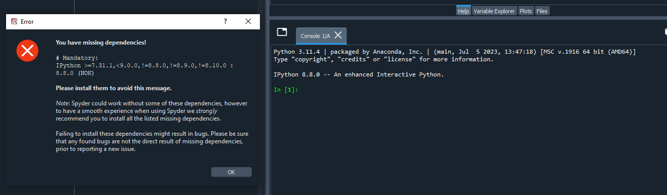 Spyder Is Not Using The Correct Installed Version Of Ipython · Issue