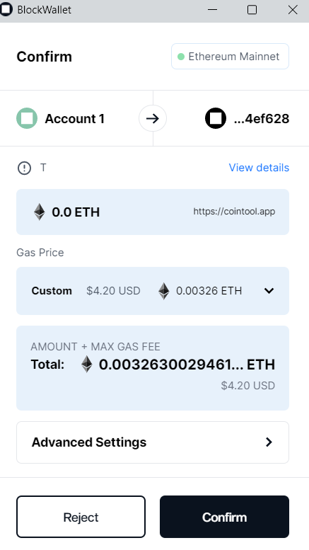 Transaction are not going through via BlockWallet · Issue #254 · block-wallet/extension · GitHub