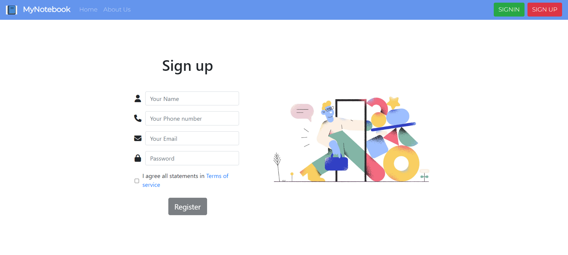 GitHub - pearlscorpio/MyNotebook: MyNotebook is an user friendly website used to perform CRUD ...
