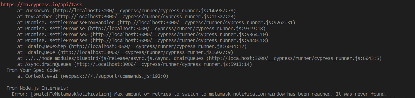 Metamask notification does not appear · Issue #592 · Synthetixio/synpress · GitHub