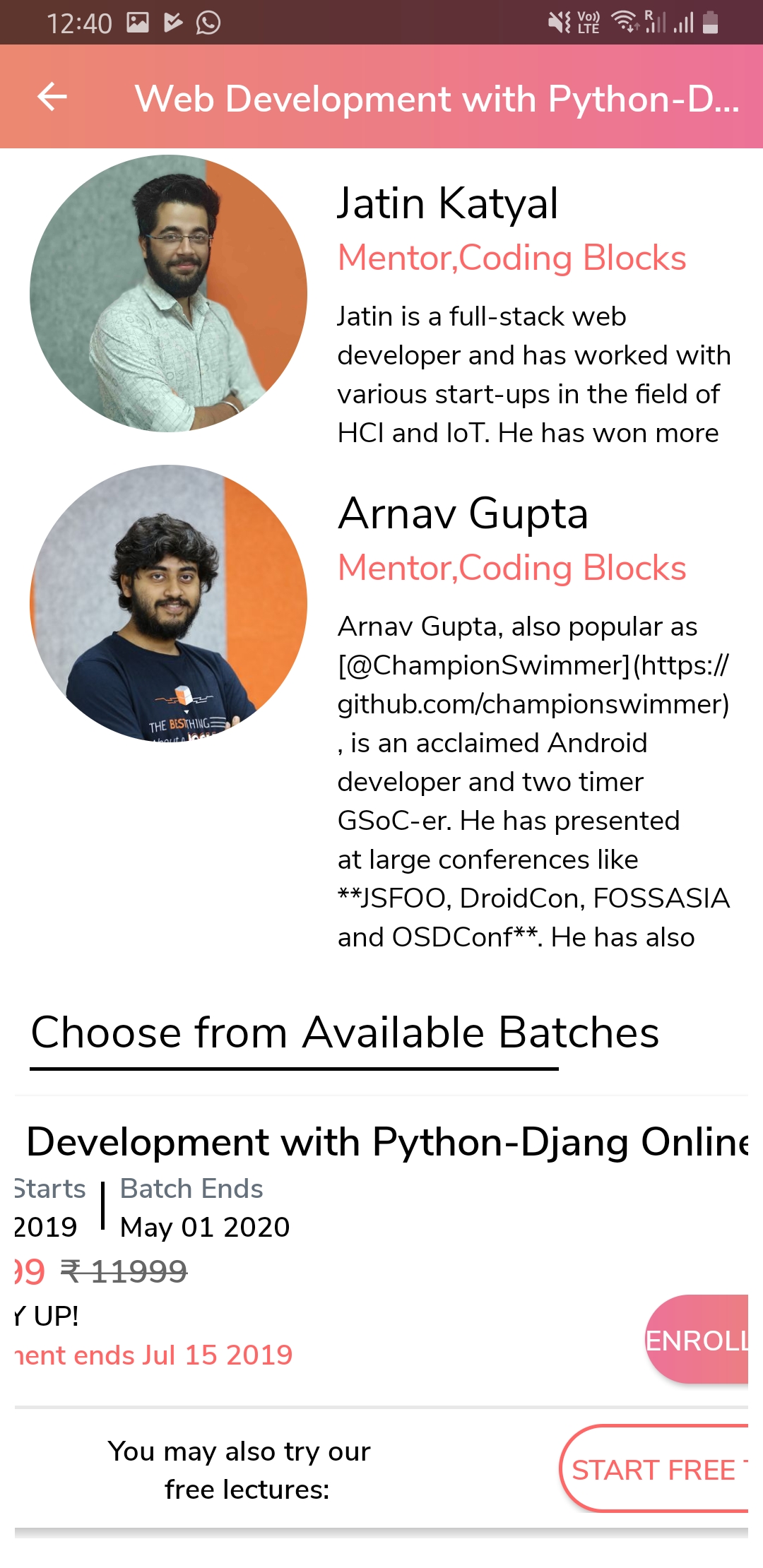 Find an issue / suggest an improvement · Issue #234 · coding-blocks/CBOnlineApp · GitHub
