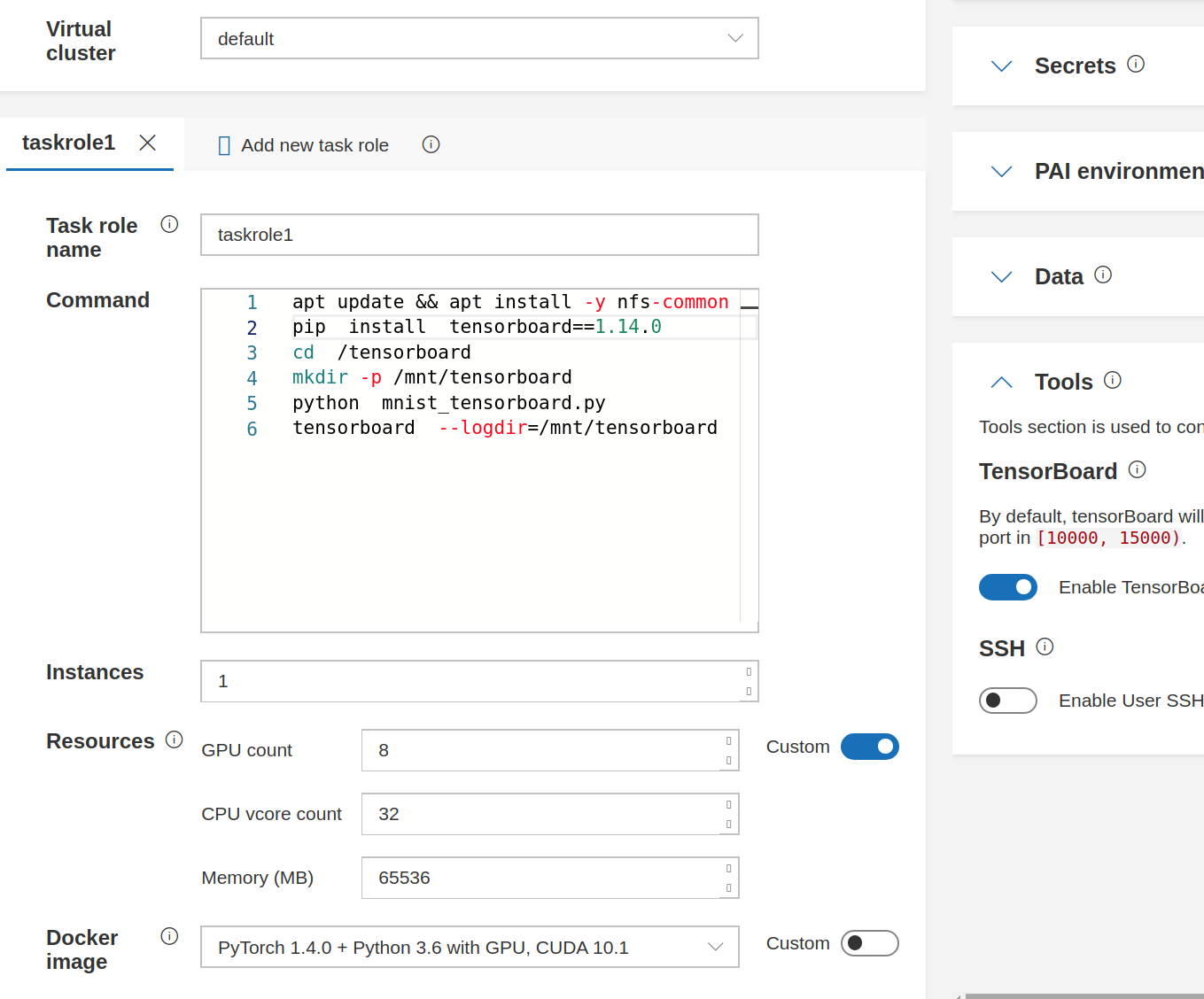 Tensorboard: no such file · Issue #4709 · microsoft/pai · GitHub