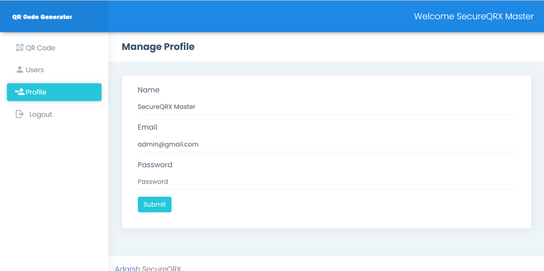 GitHub - Adarsh6158/SecureQRX: Dynamic QR Code Management System ...