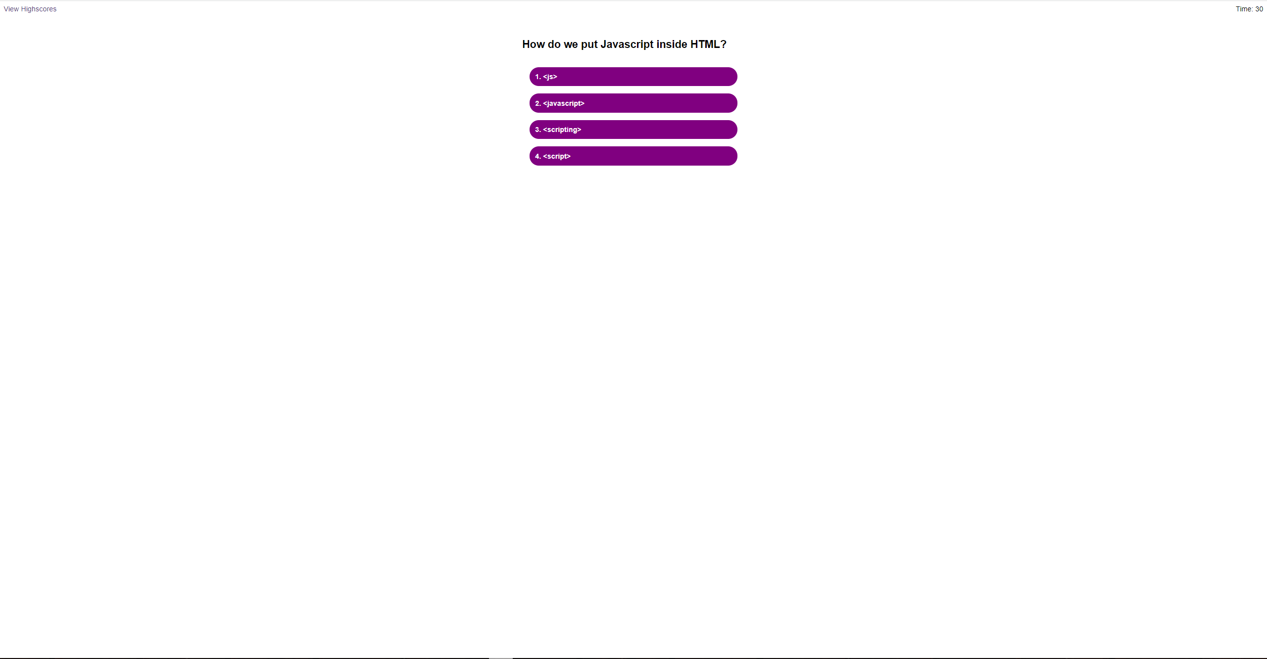 GitHub - taycrawshaw/Code-Quiz GitHub - taycrawshaw/Code-Quiz