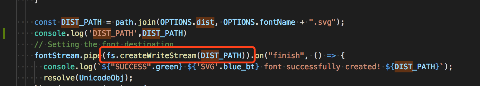 UnhandledPromiseRejectionWarning: Error: ENOENT: no such file or directory, open '~/svgtofont ...