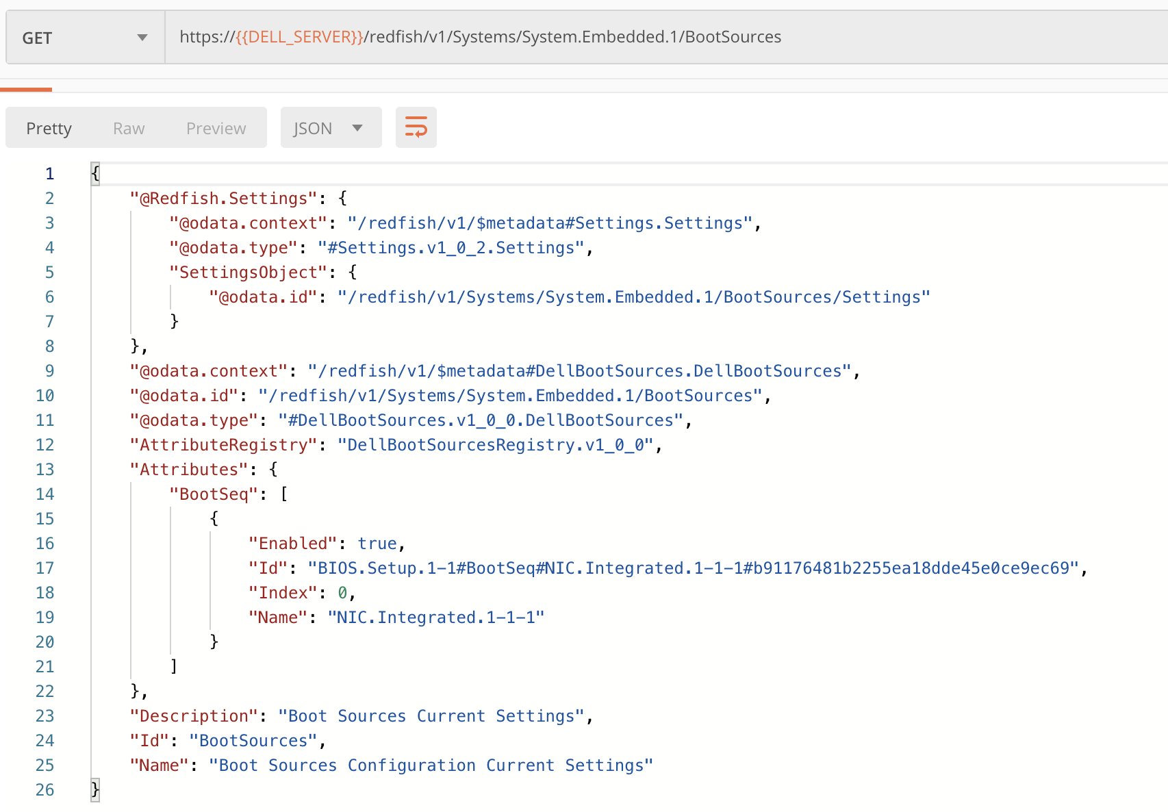 How to Set BootSeq with no values from Redfish API · Issue #76 · dell ...