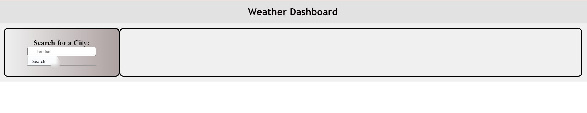 GitHub - nj-09/Weather-Dashboard