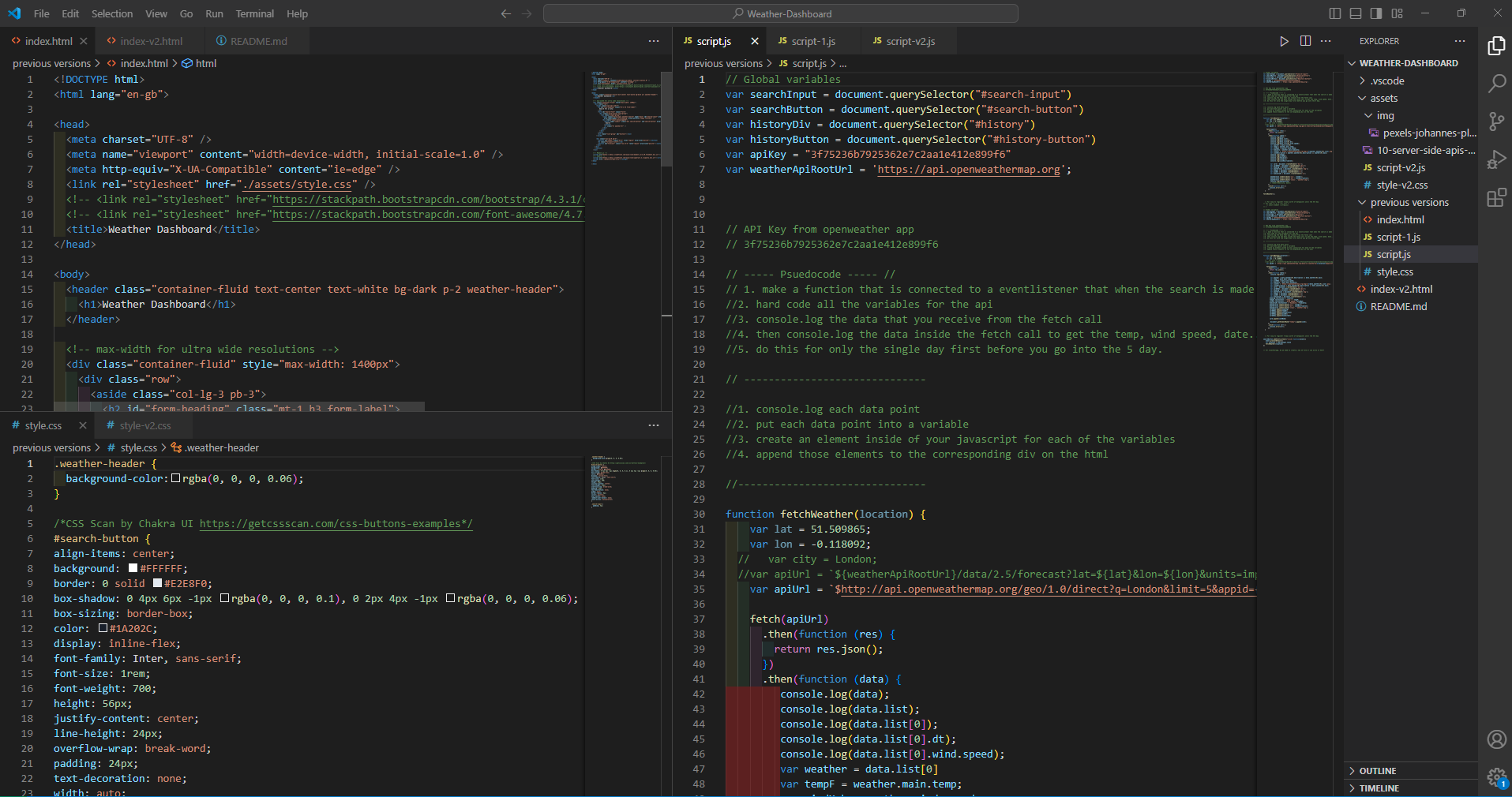 GitHub - nj-09/Weather-Dashboard