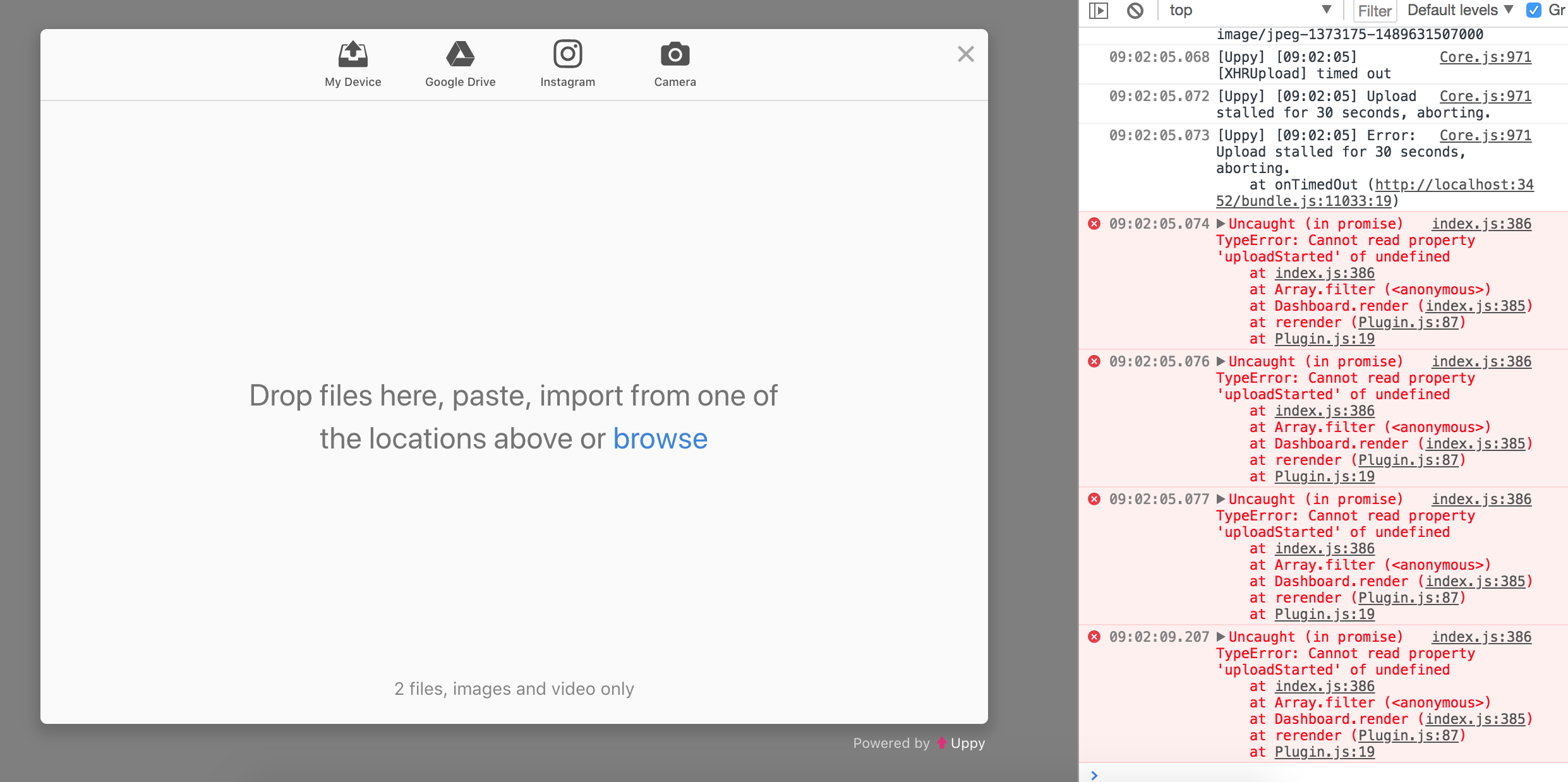 XHRUpload stale uploads after adding/canceling same files a few times · Issue #865 · transloadit ...