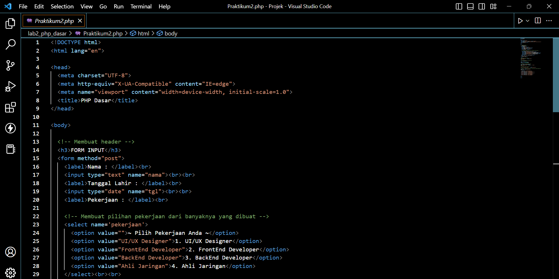 GitHub - AzizLike29/Lab2Web: Hasil Tugas Praktikum 2 Pemrograman Web 2