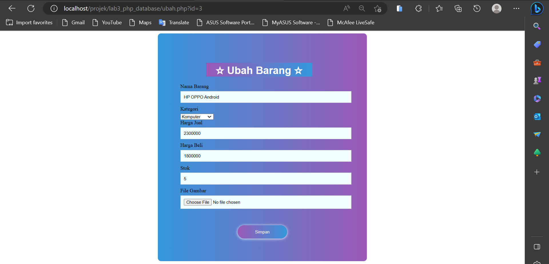 GitHub - AzizLike29/Lab3Web: Projek ini merupakan tugas pemrograman web 2