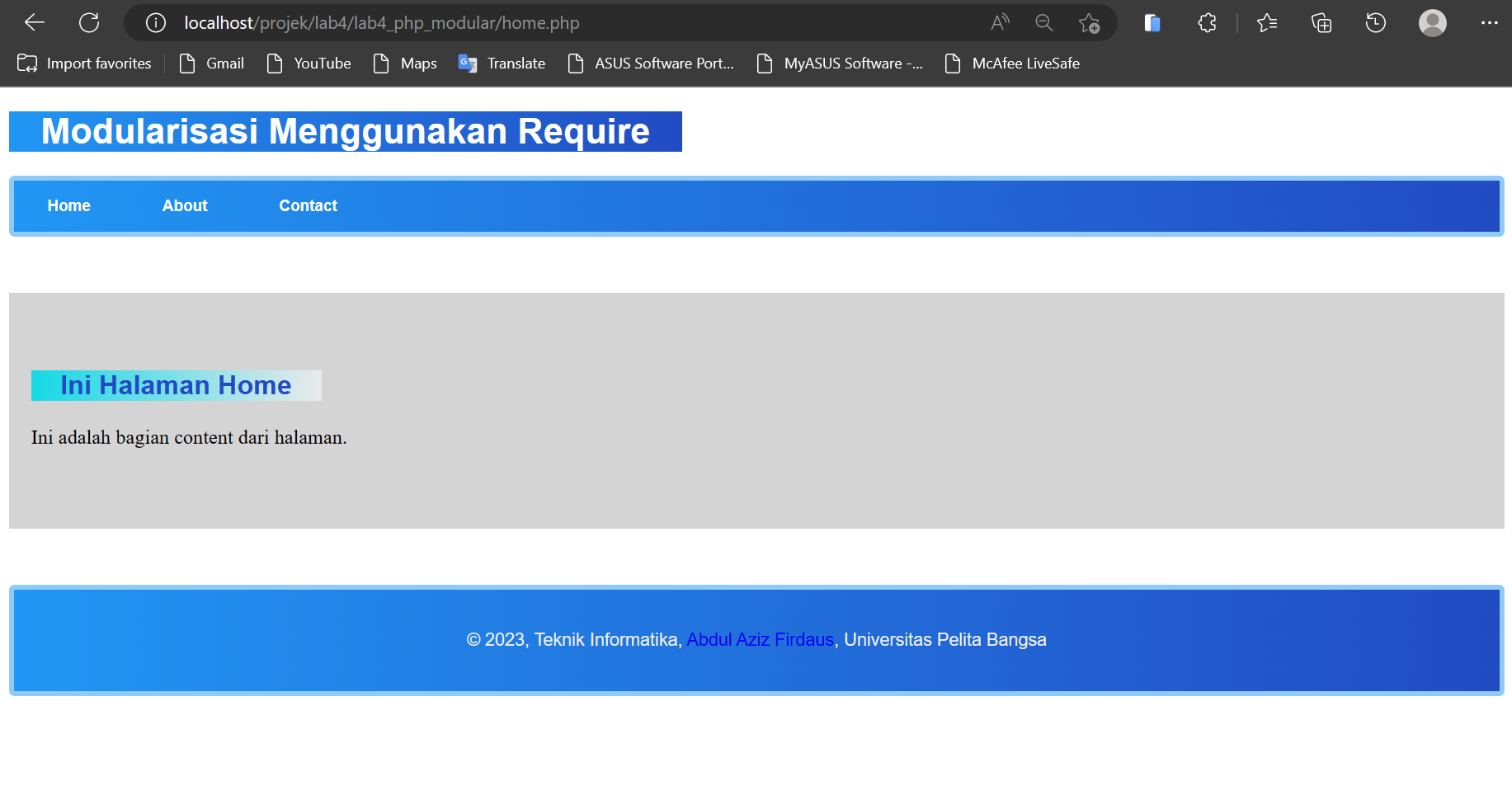 GitHub - AzizLike29/Lab4Web: Projek ini merupakan hasil dari php modular dan tugas Lab3Web yang ...