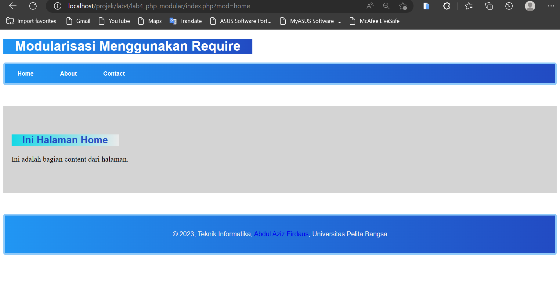 Github Azizlike29lab4web Projek Ini Merupakan Hasil Dari Php Modular Dan Tugas Lab3web Yang