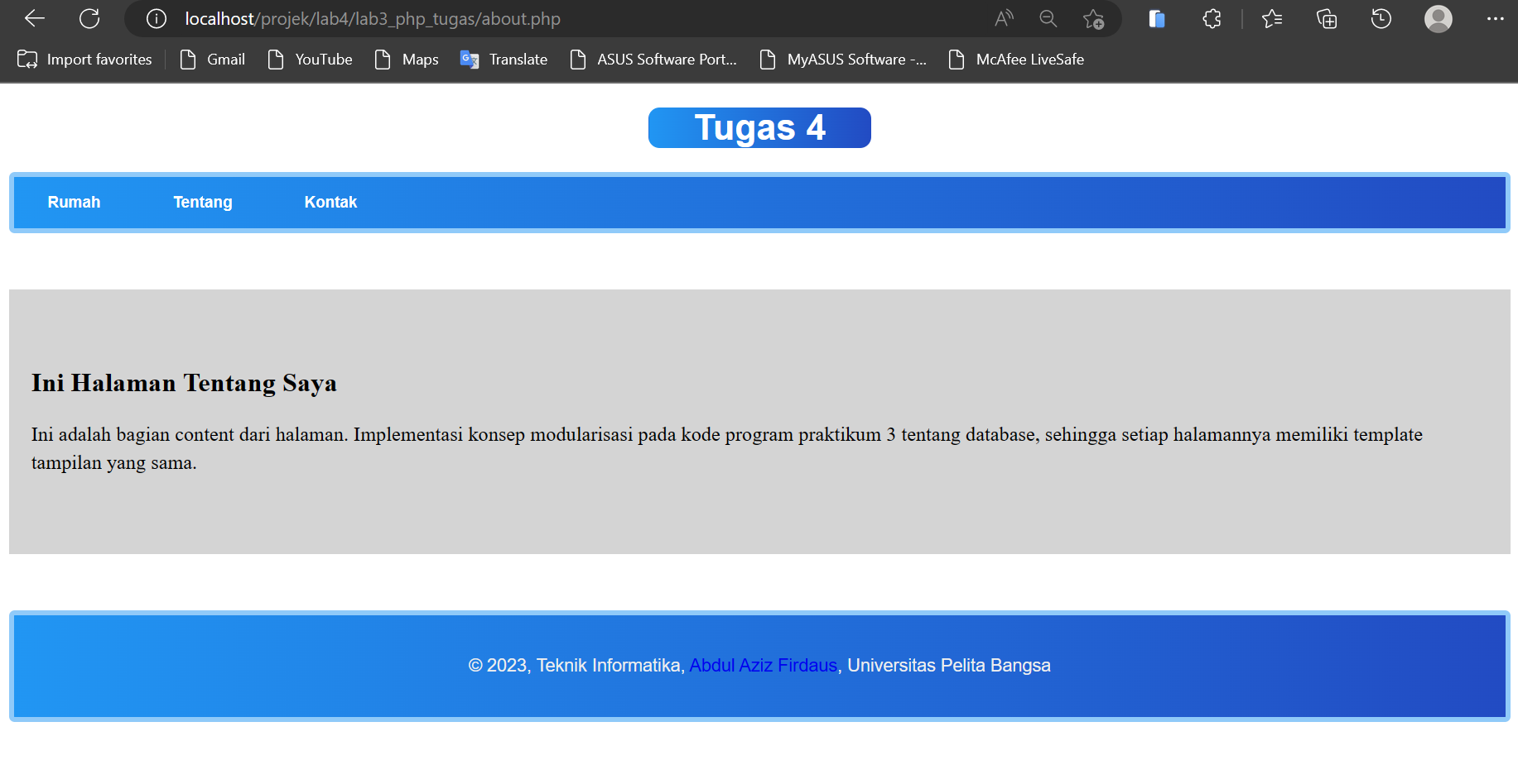 Github Azizlike29lab4web Projek Ini Merupakan Hasil Dari Php Modular Dan Tugas Lab3web Yang