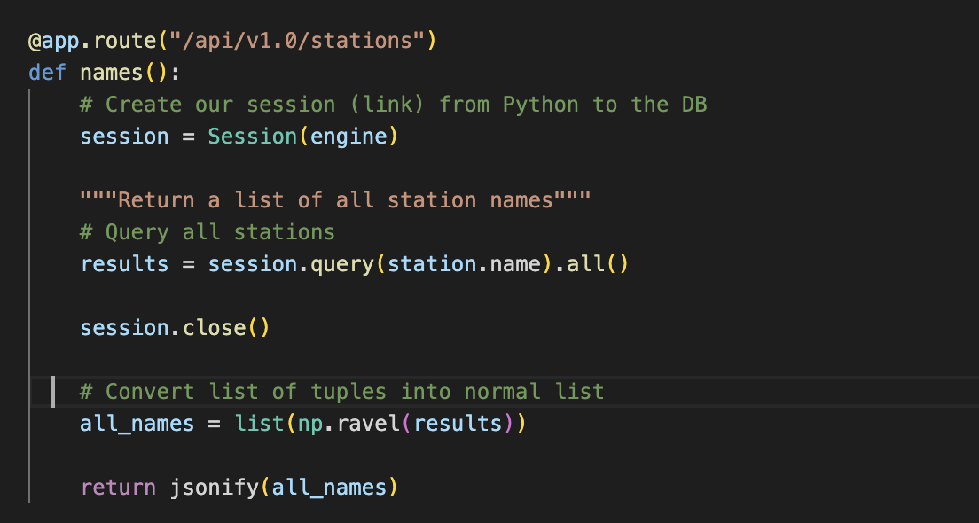 GitHub - brittanynicole7/sqlalchemy-challenge