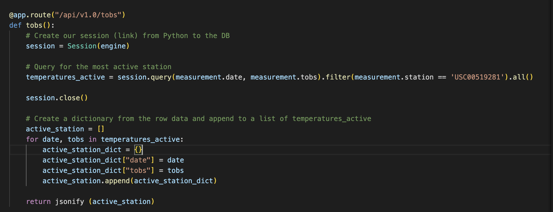 GitHub - brittanynicole7/sqlalchemy-challenge