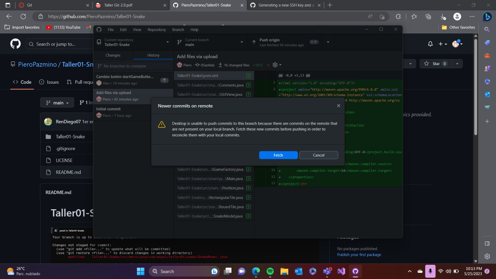 GitHub - PieroPazmino/Taller01-Snake