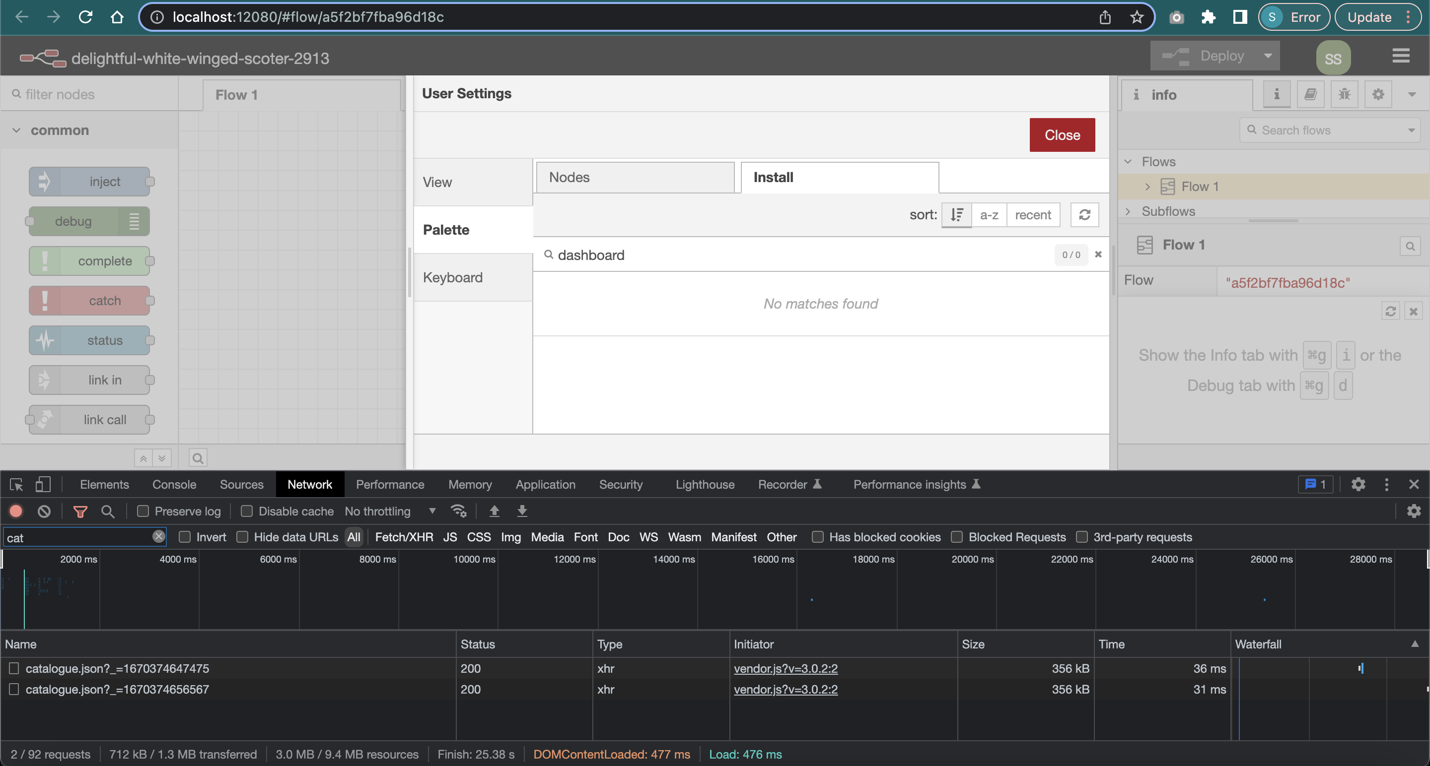 Node Red Unable To Find Nodes In Manage Pallet Install Nodes