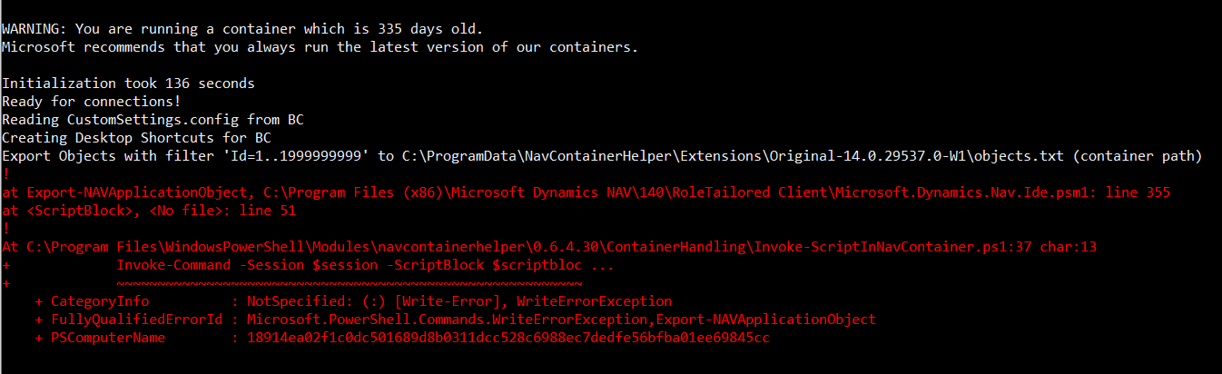 Issues with Invoke-ScriptInNavContainer New-BCContainer · Issue #877 · microsoft ...