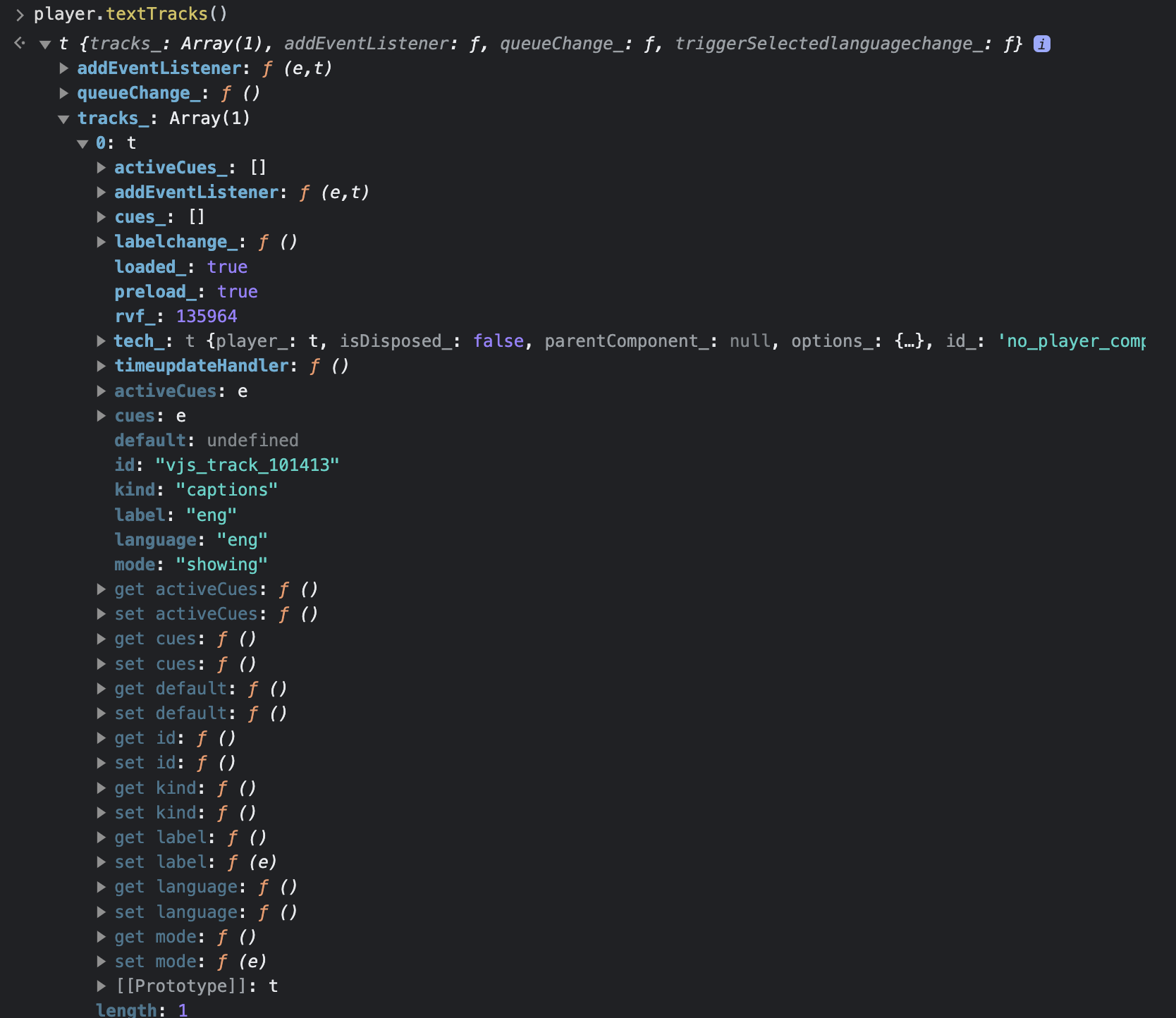 Captions are not displaying for Dash streams but they are visible for ...