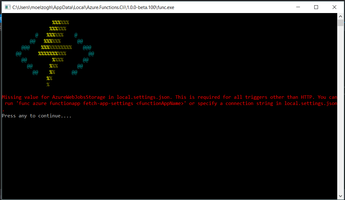 Service Bus Queue Bindings In Azure Functions Vs 2017 Preview · Issue 430 · Azureazure