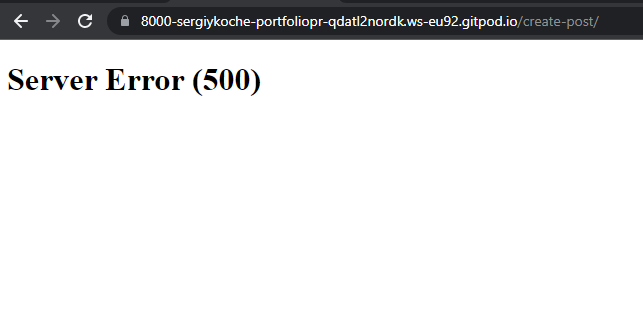 BUG REPORT: CREATE POST WITH THE SAME TITLE NAME · Issue #22 · SergiyKochenko/portfolio-project ...