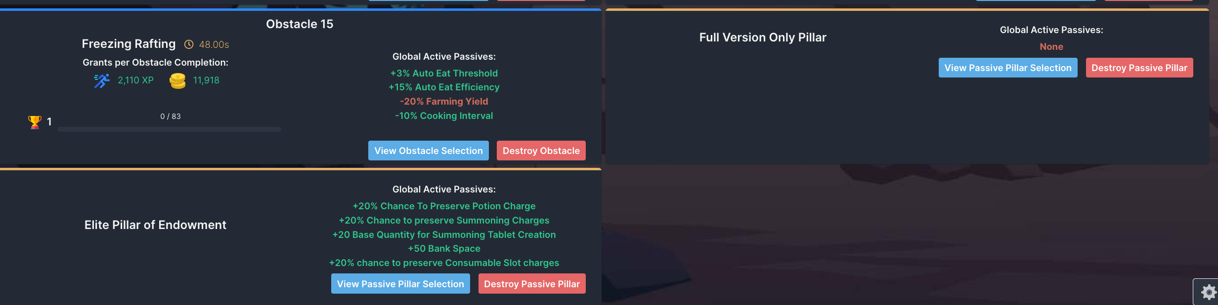 [Bug]: Agility Pillars applying incorrectly when changing blueprint · Issue #3081 · MelvorIdle ...