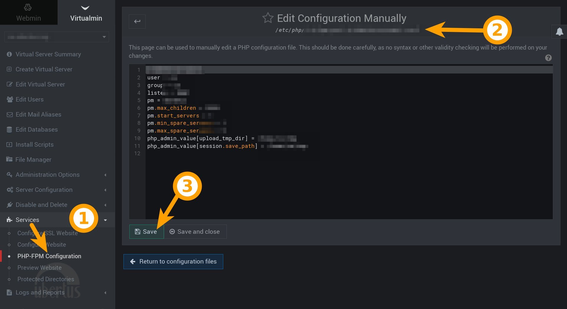 Php Fpm Configuration” Button Wrong Url · Issue 148 · Virtualmin