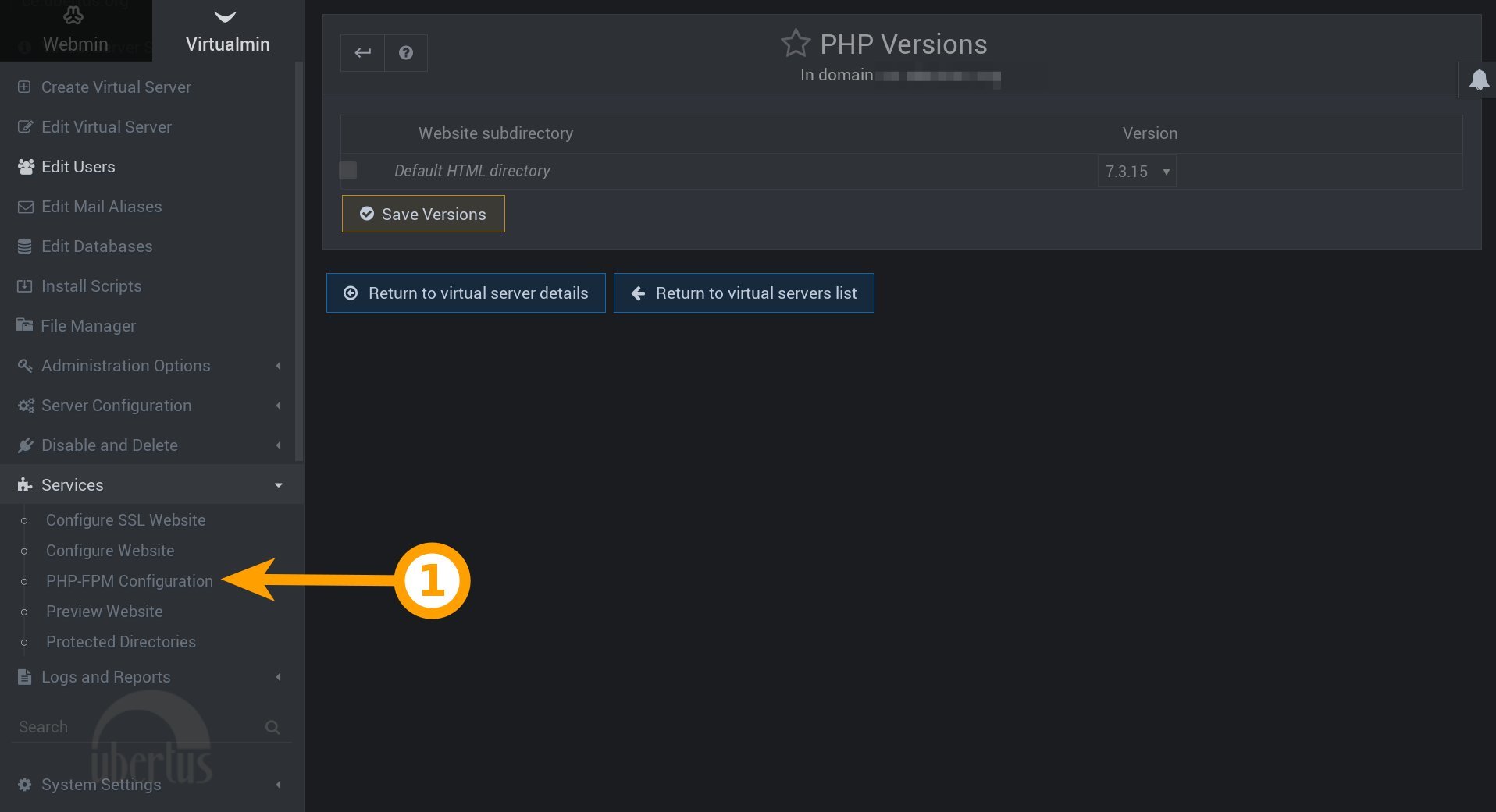 “PHP-FPM Configuration” button wrong URL · Issue #148 · virtualmin/virtualmin-gpl · GitHub