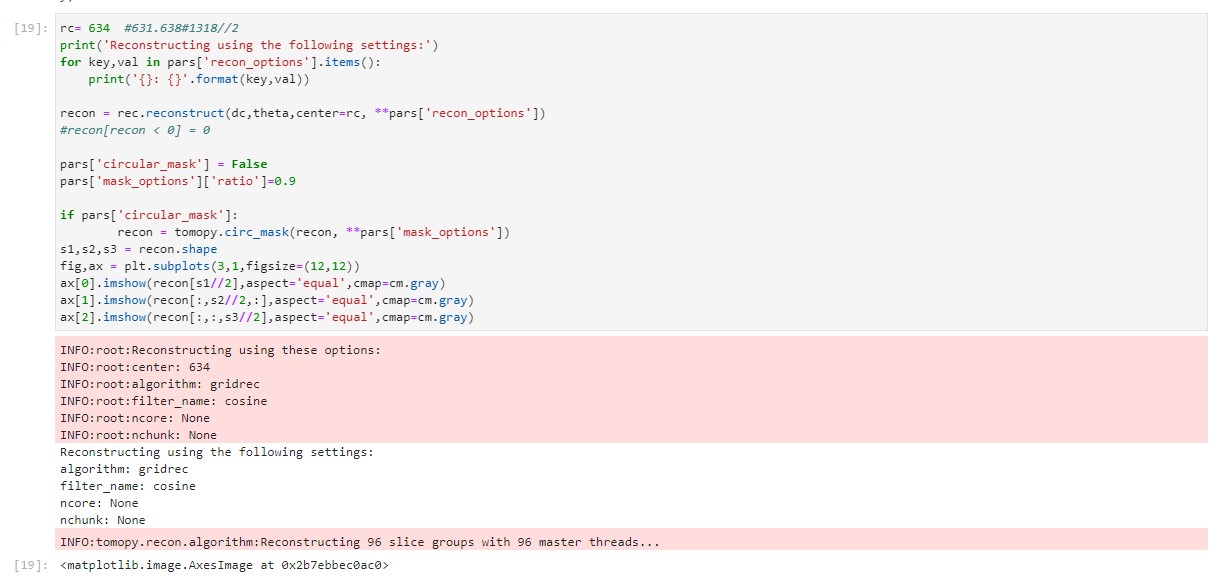Trying 3D Reconstructruction of Metal foam from 2D Projections (X-ray images) but facing issue ...