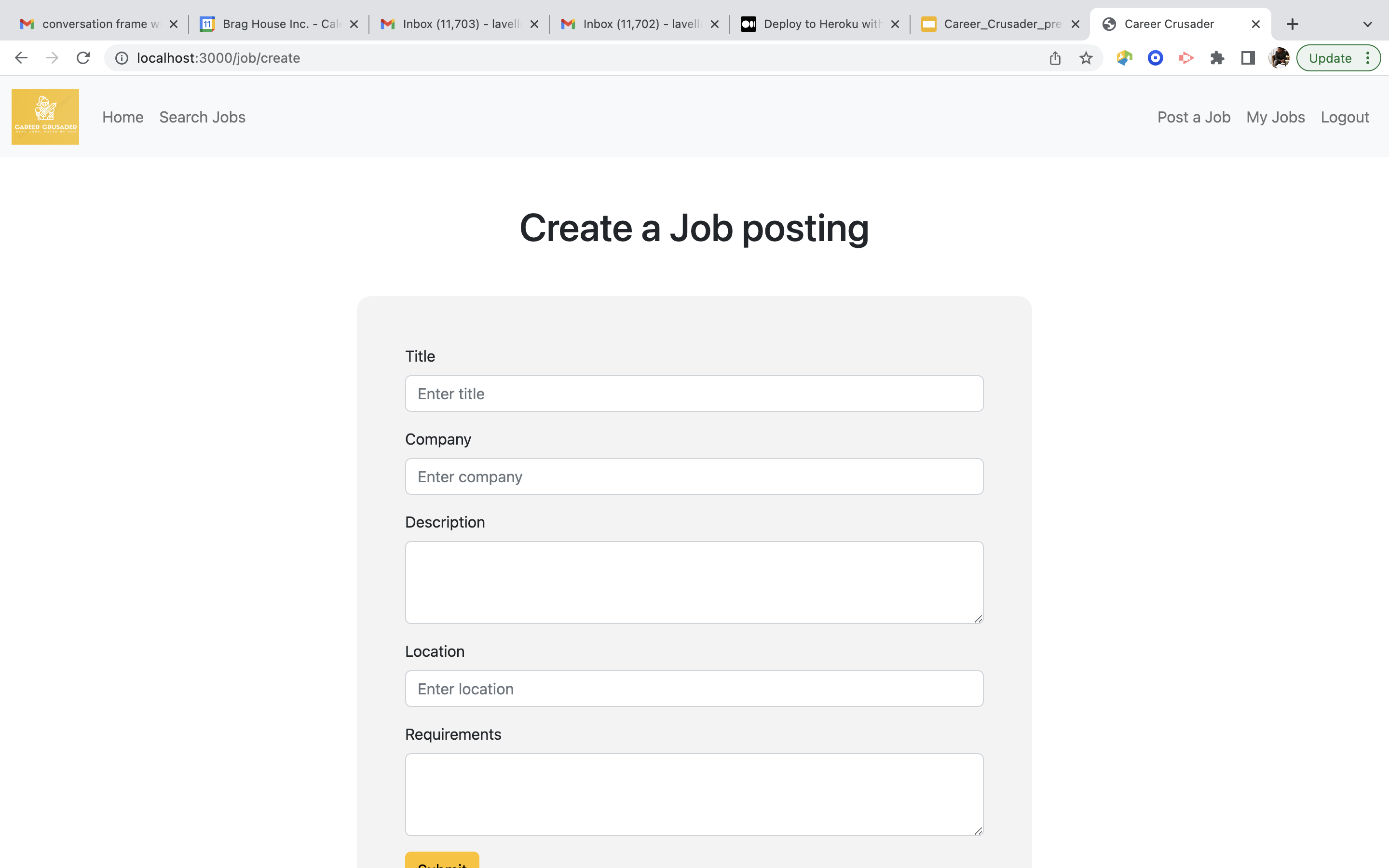 GitHub - bragceo/Career_Crusader