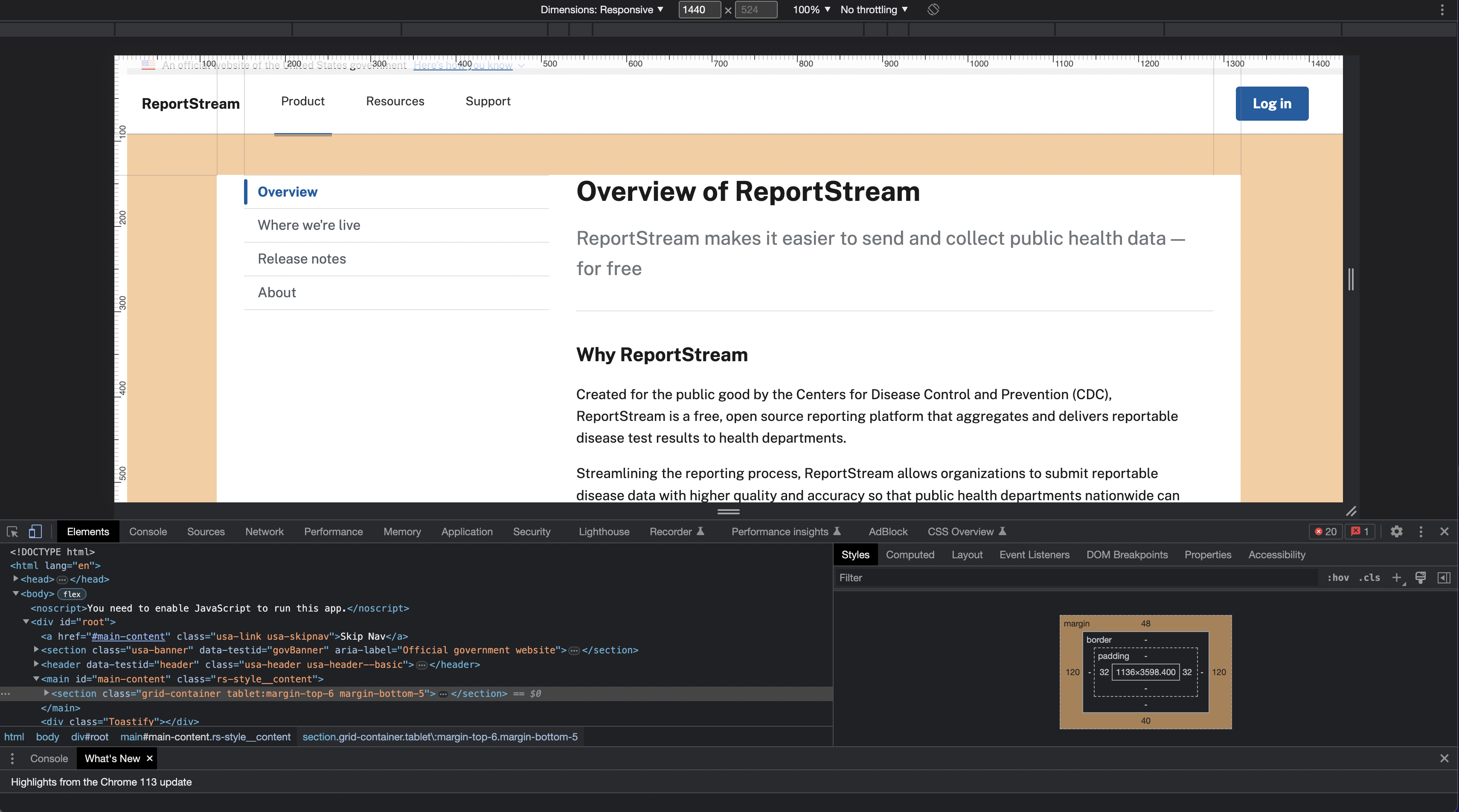 Fix vertical spacing between nav and page content/nav on API Programmer's Guide page · Issue ...