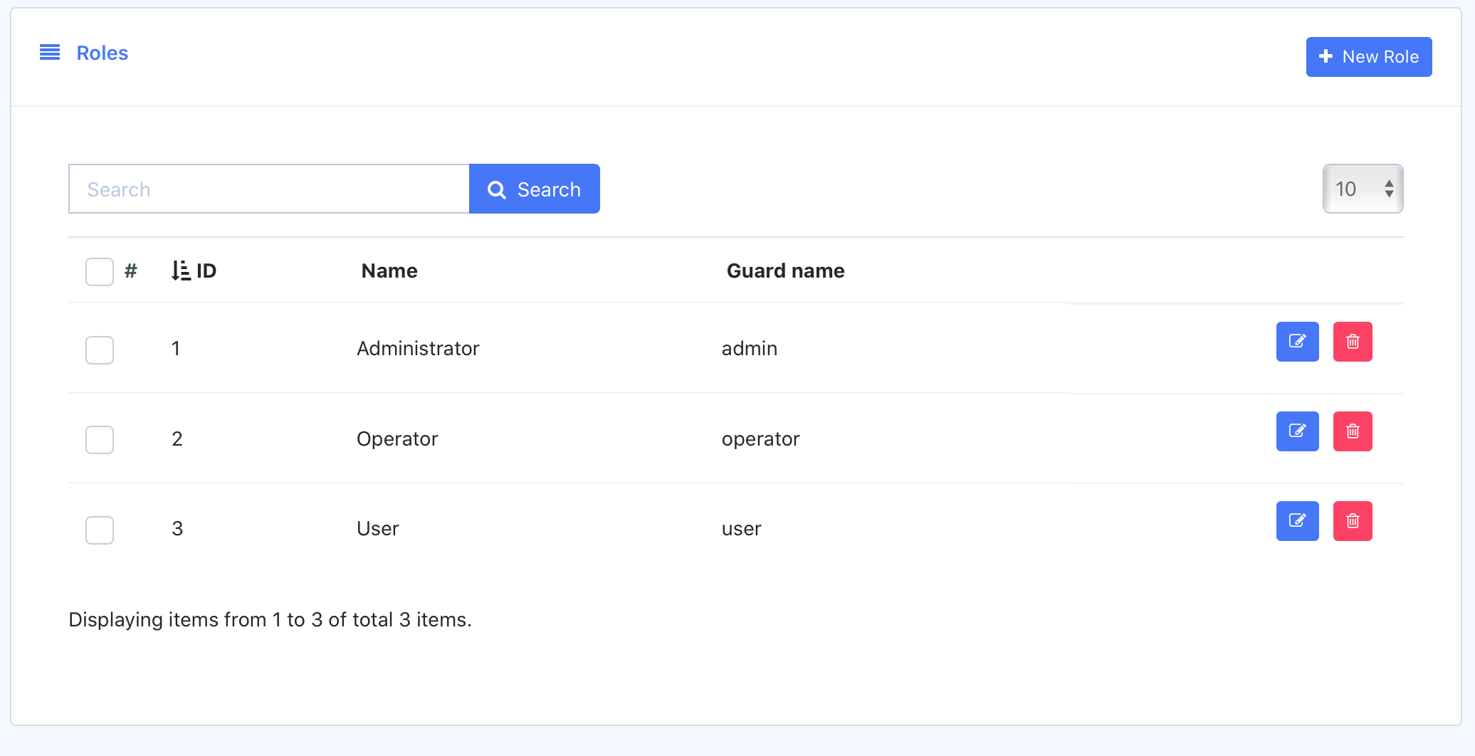 Create new roles and add Permissions to these roles, still unauthorised ...