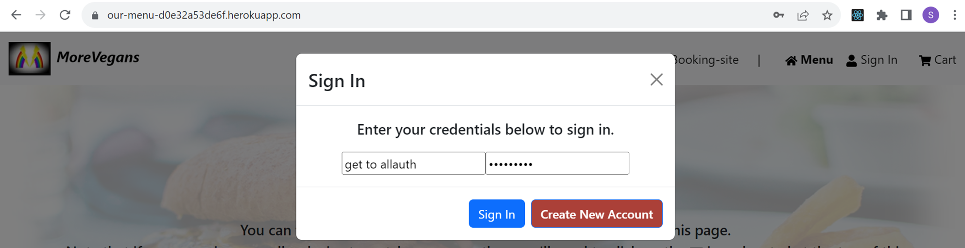 GitHub - SvenLoevgren/portfolio5-menu: booking-menu-with-react
