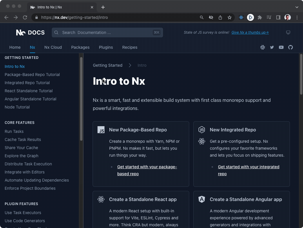 Can't reach the devkit page from the docs side bar · Issue #14033 · nrwl/nx · GitHub