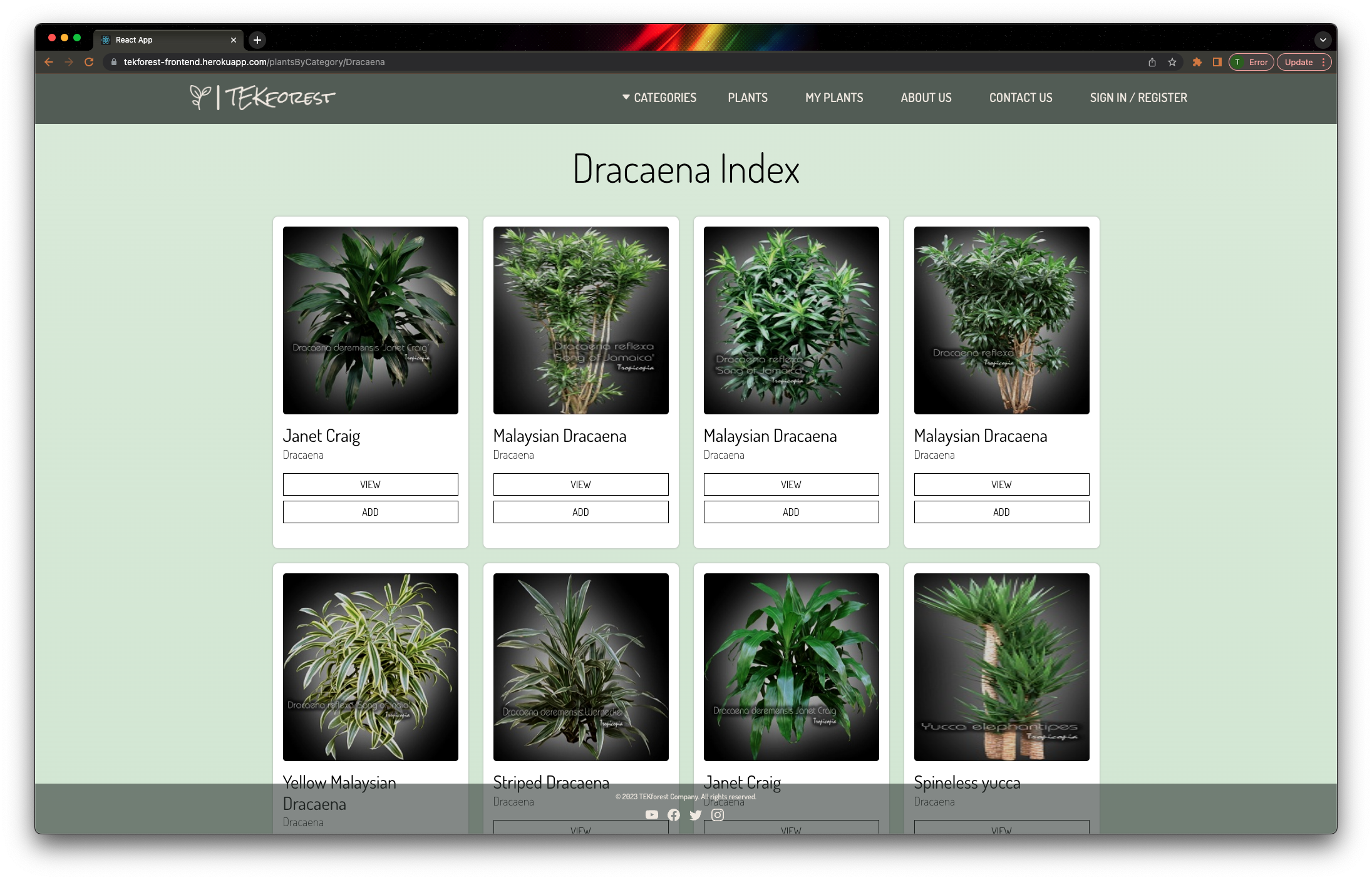 GitHub - tugcecerit/tekforest-frontend: Created a responsive web app using MERN stack to provide ...