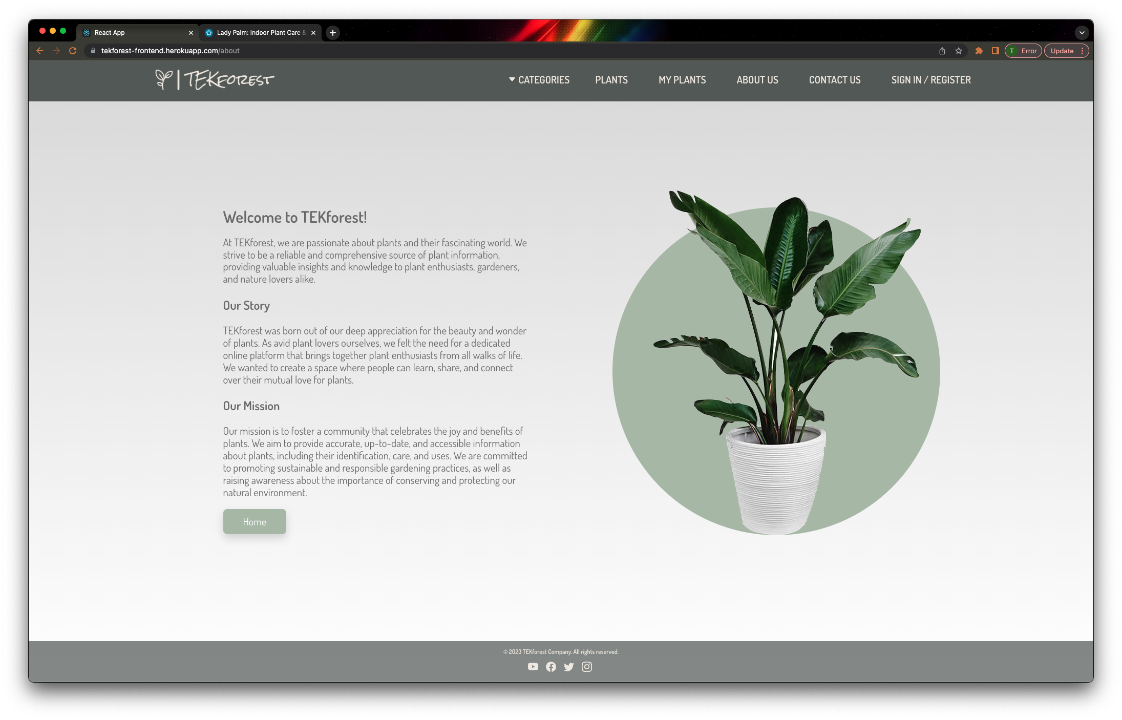 GitHub - tugcecerit/tekforest-frontend: Created a responsive web app using MERN stack to provide ...