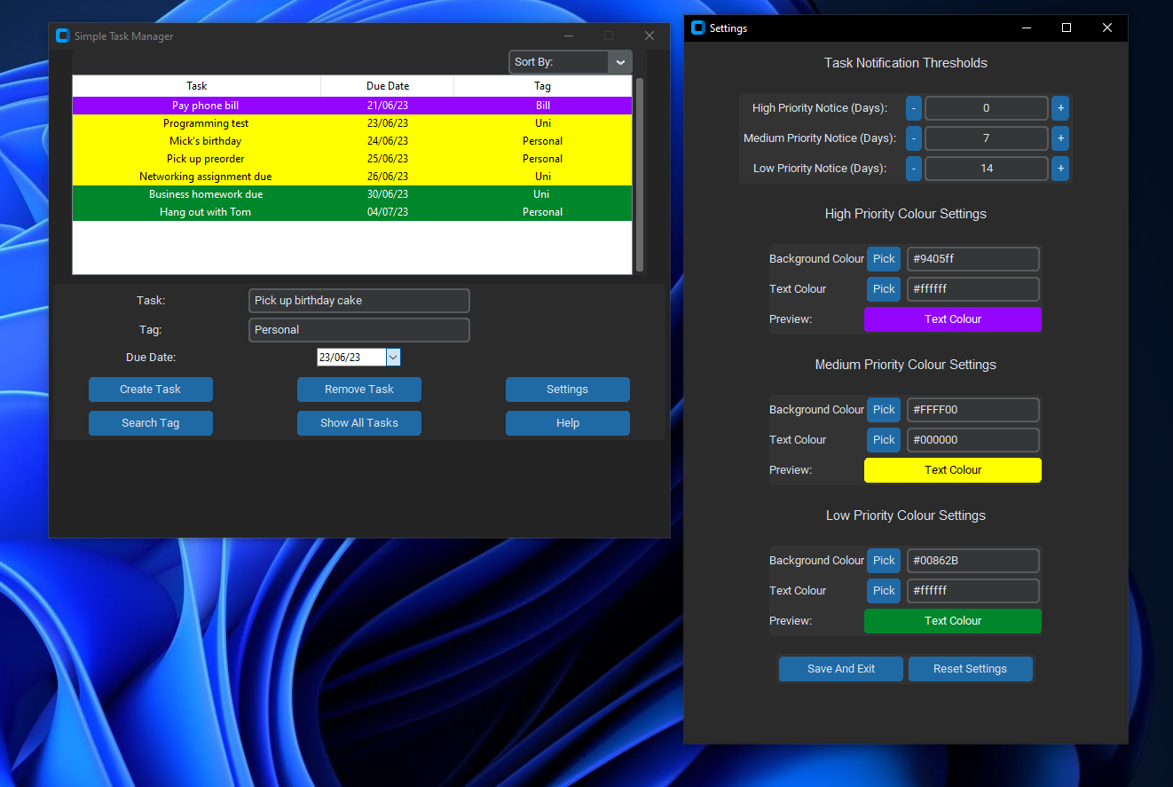 GitHub - JP441/SimpleTaskManager: This is my first Python project SimpleTaskManager. An ...