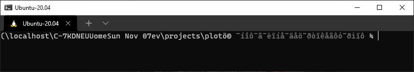 Entering python's virtual environment results in all the letters to be ...