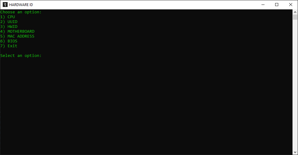 Github Cpu9995hwid Console Simple Hwid Checker Written In C