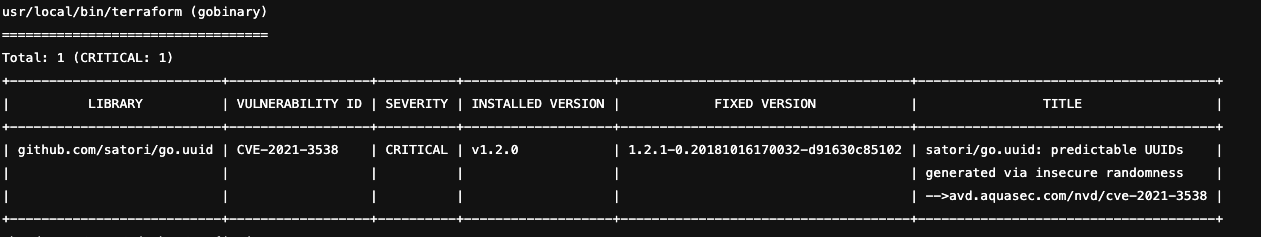 Remove satori/go.uuid dependency from go.mod · Issue #30570 · hashicorp/terraform · GitHub