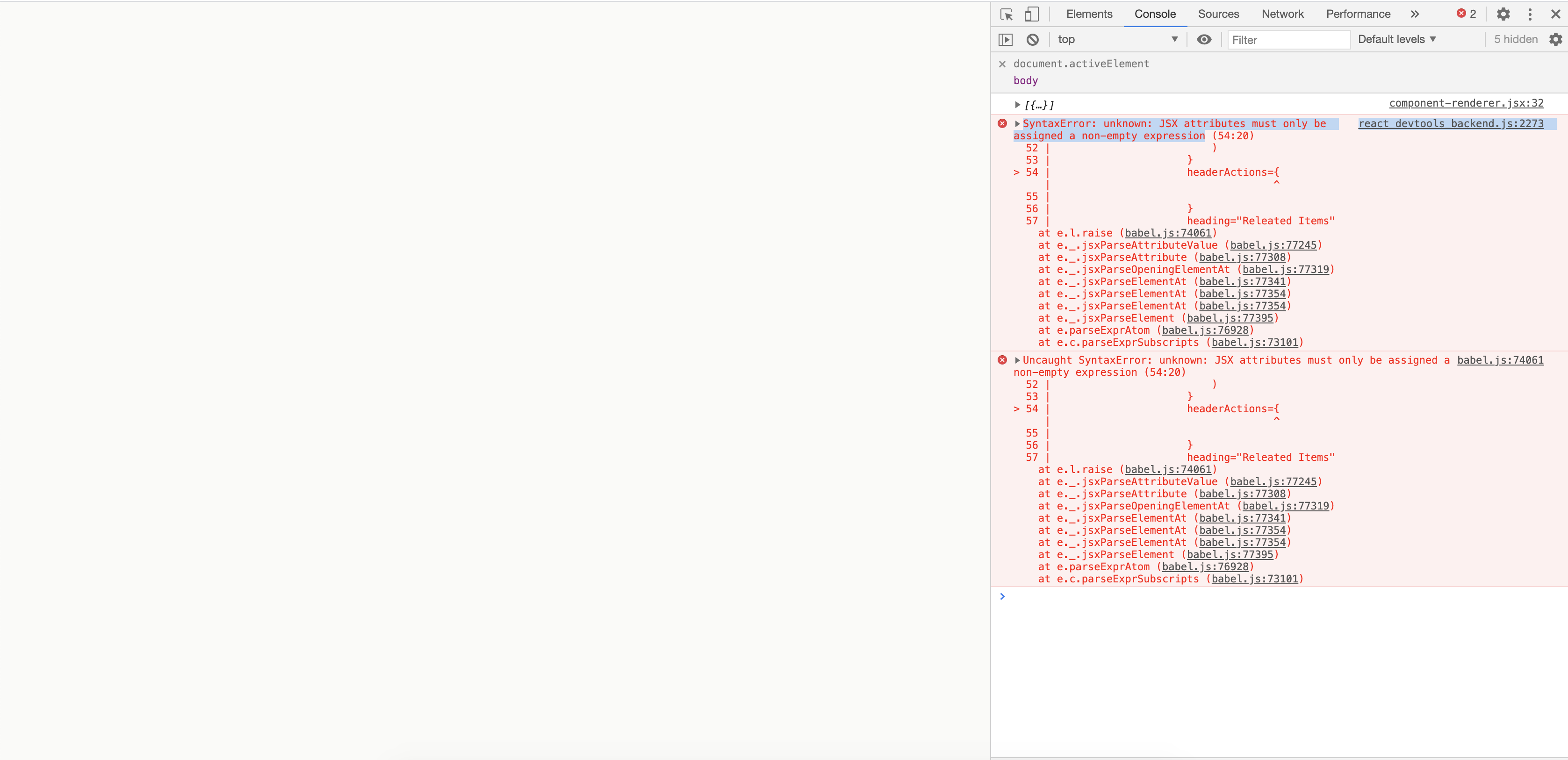 Code editor doesn't have an ErrorBoundary and crashes the page on missing prop · Issue #2637 ...