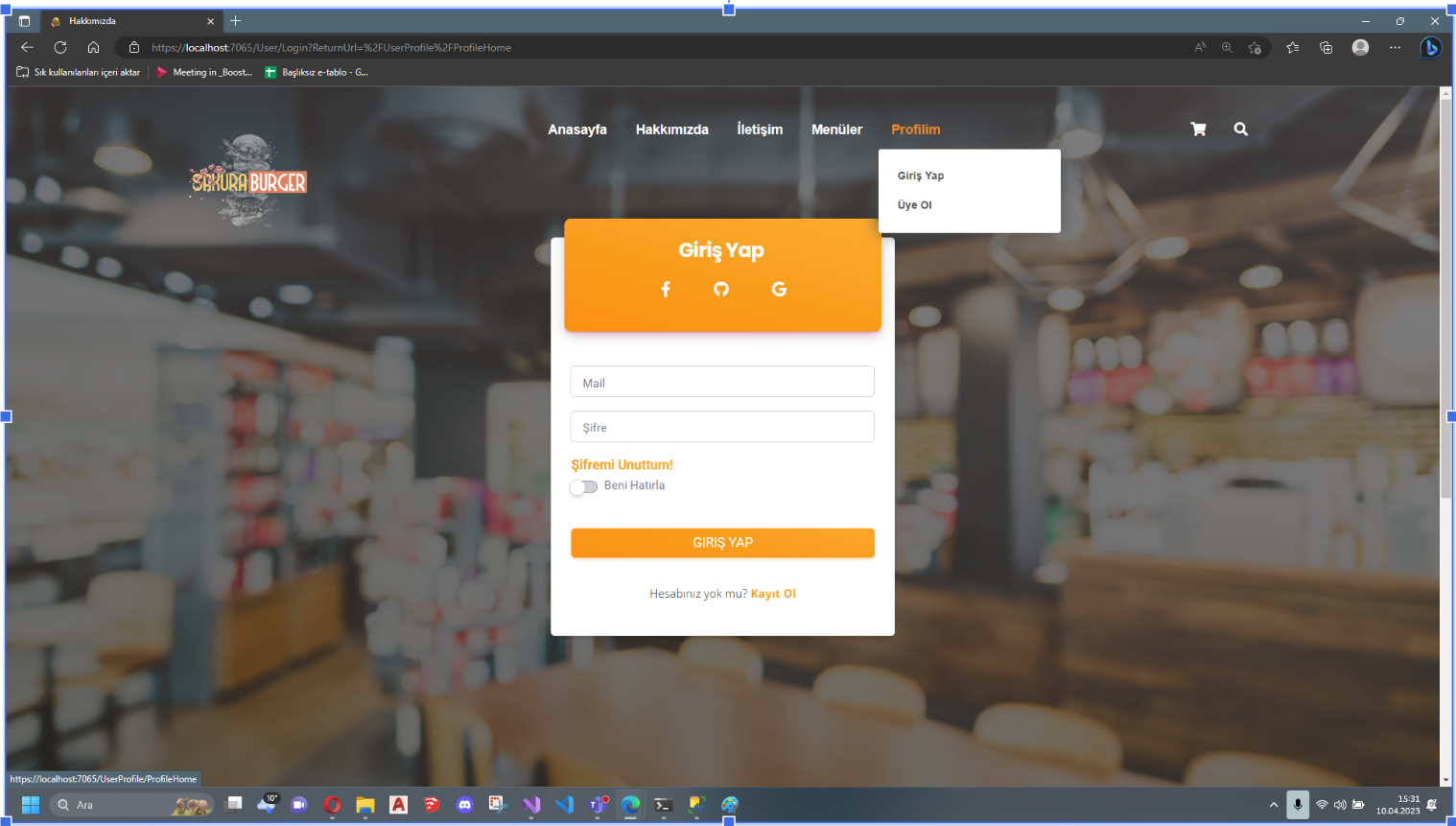 GitHub - tunasoyler/Burger-Shop: Burger Restaurant ordering and ...